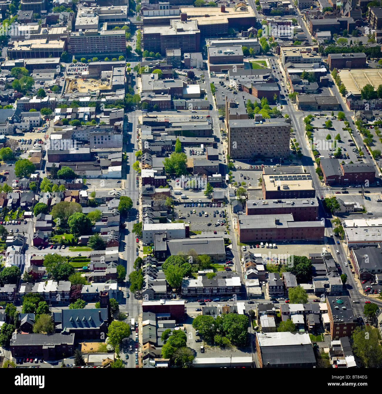 Lancaster city aerial view Stock Photo - Alamy