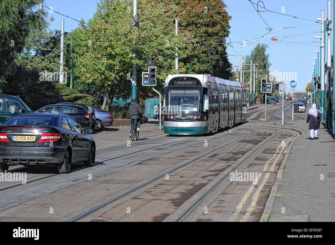 Nottingham tramway hi-res stock photography and images - Alamy