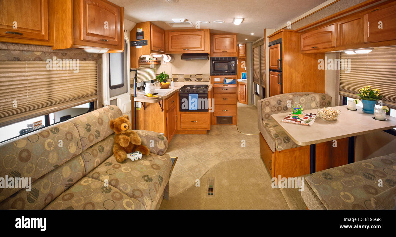 Interior recreational vehicle motor home Stock Photo - Alamy