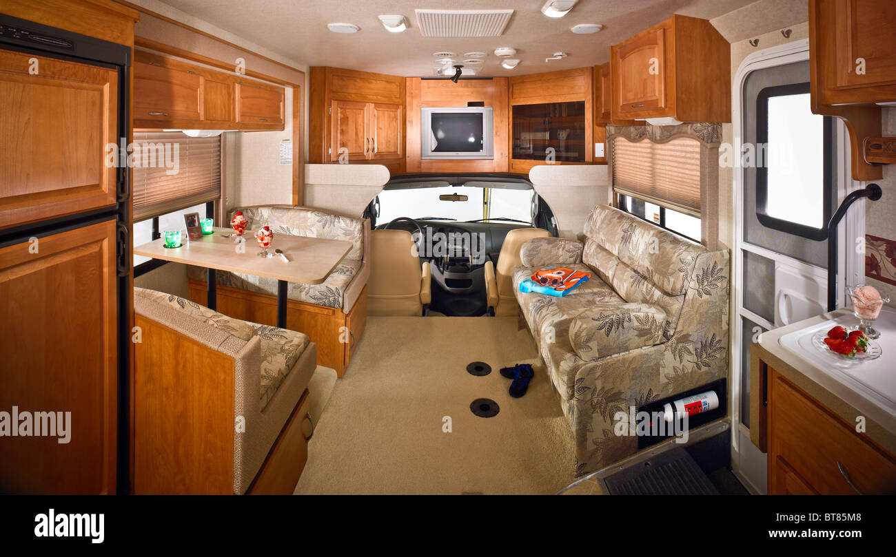 Interior recreational vehicle motor home Stock Photo - Alamy