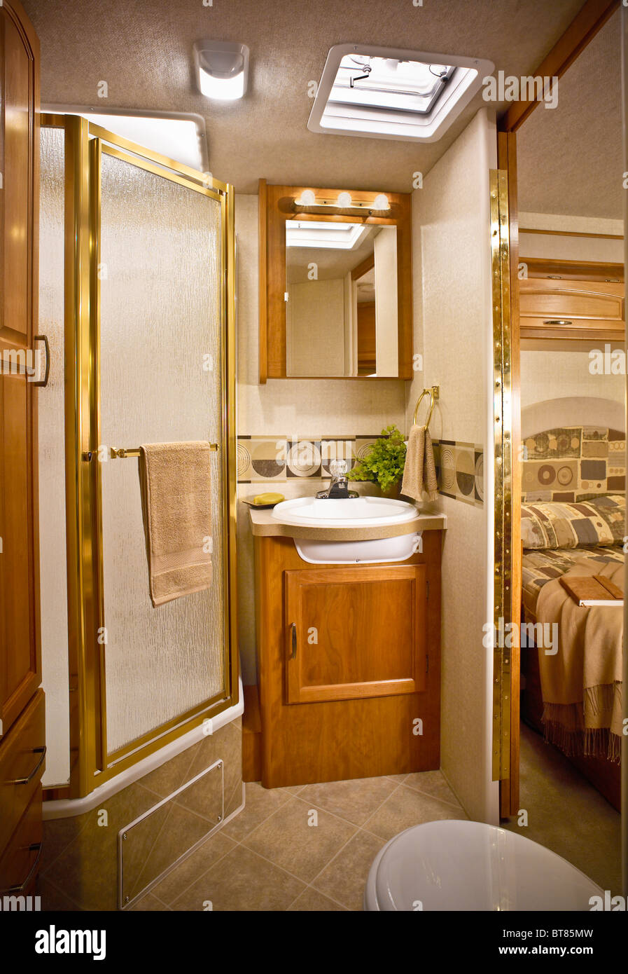 Interior recreational vehicle motor home Stock Photo - Alamy