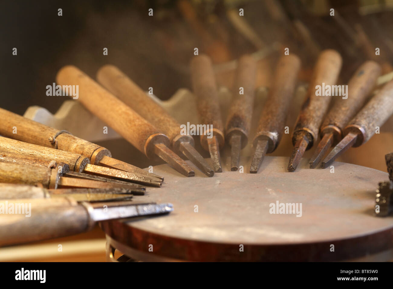 Hand tools for bookbinding hi-res stock photography and images - Alamy