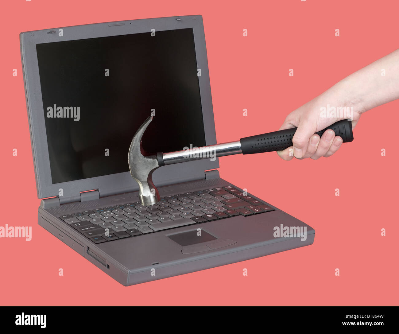 Hand with hammer hi-res stock photography and images - Alamy