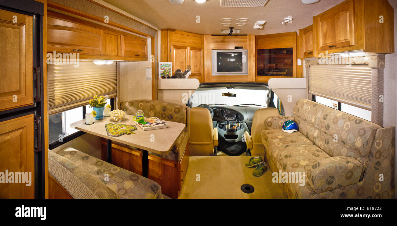 Interior recreational vehicle motor home Stock Photo - Alamy