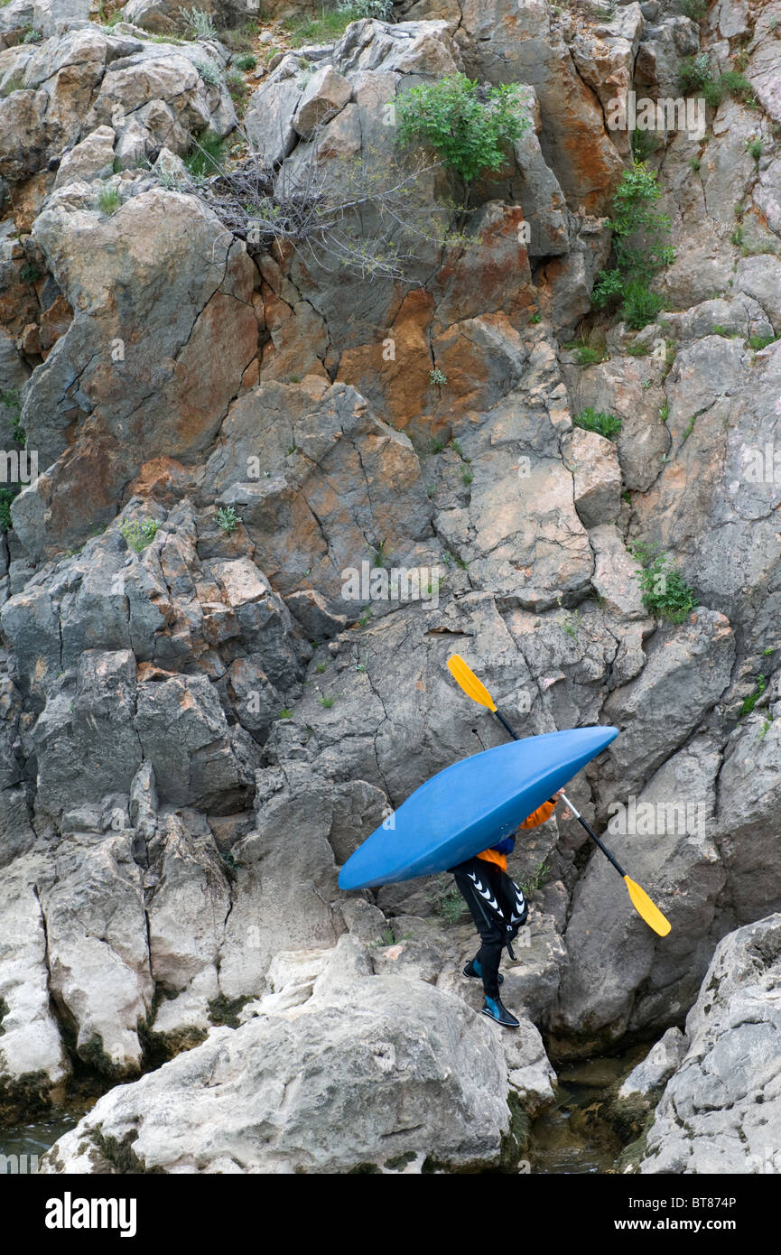 Water sports on a river in Croatia Stock Photo - Alamy