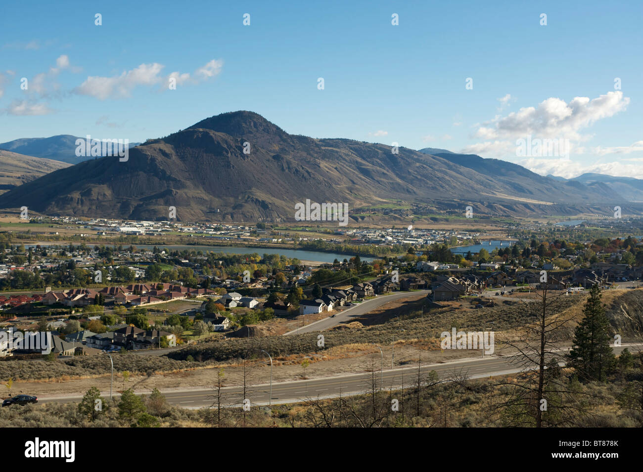Kamloops, British Columbia, Canada The Thompson river flows through ...