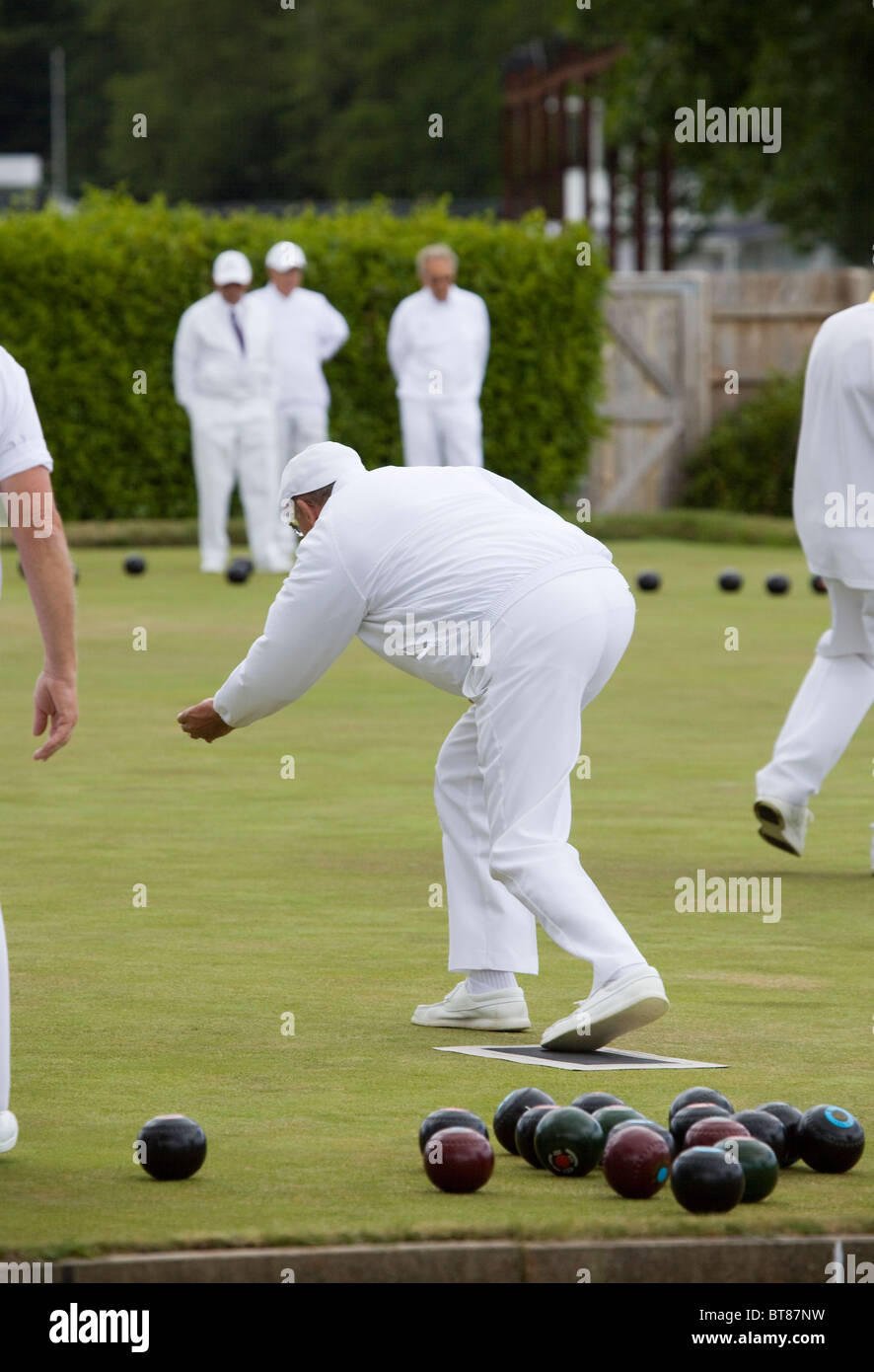 Men Playing Bowls Stock Photo - Alamy