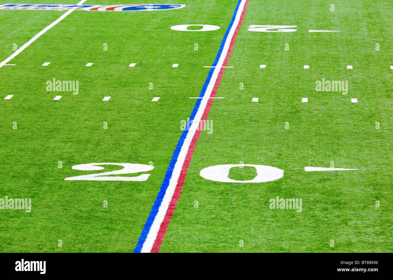 Twenty yard line Stock Photo - Alamy