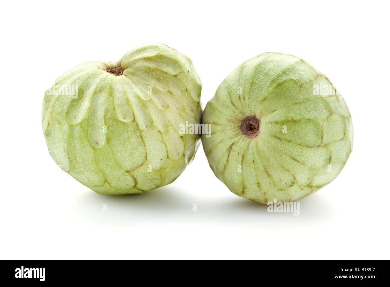 Cherimoya fruit on white background Stock Photo - Alamy