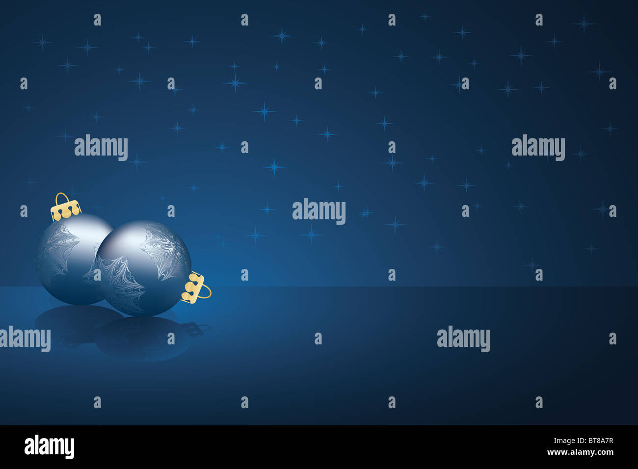 Background with stars and bolls for your design in dark blue colors ...