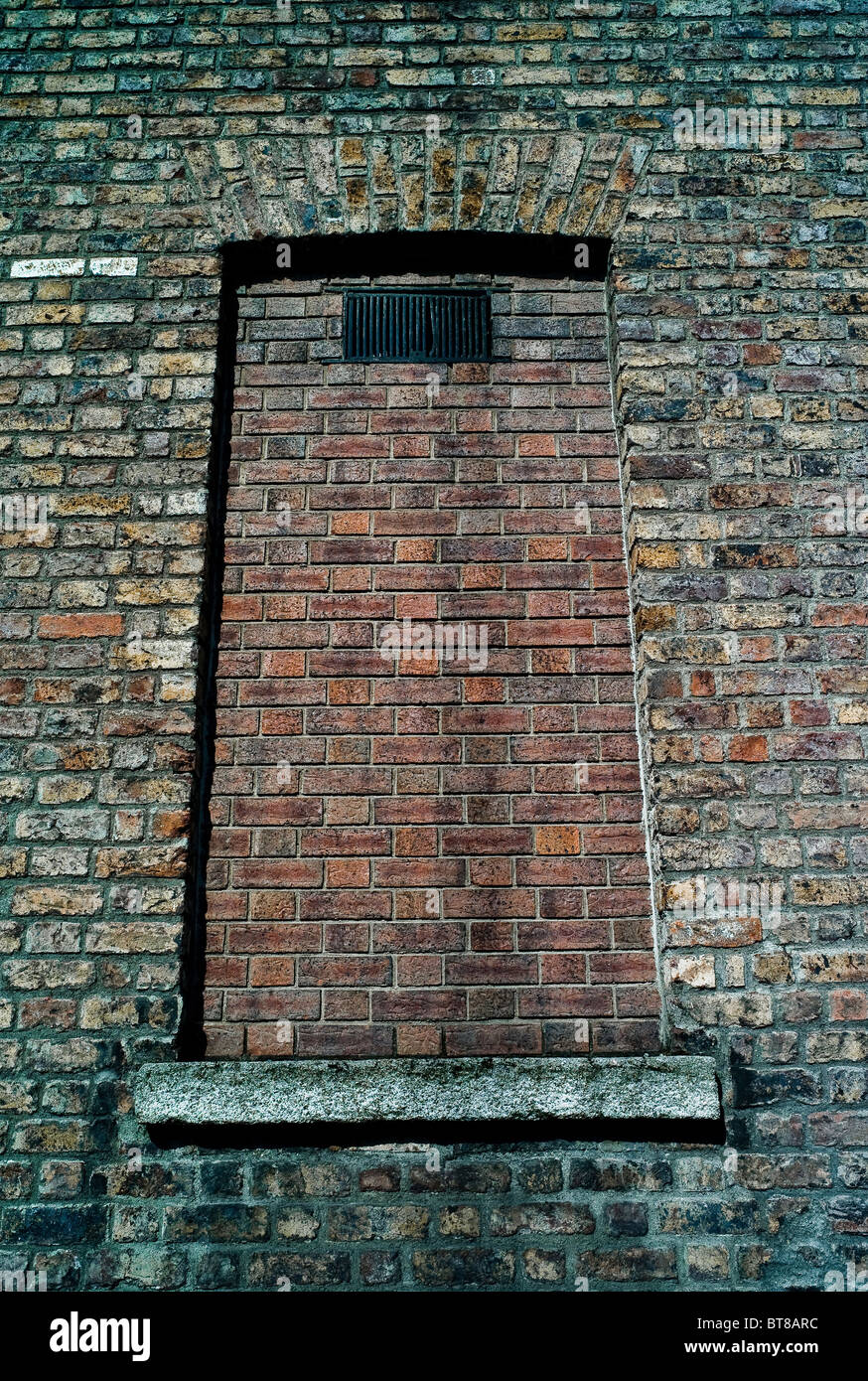 A bricked up window in Dublin Castle, Ireland Stock Photo - Alamy