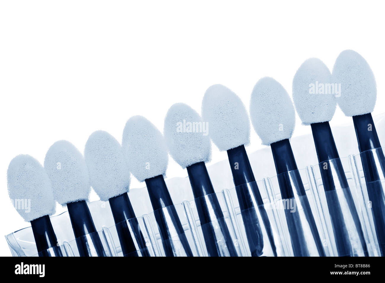 makeup applicators in a row Stock Photo - Alamy