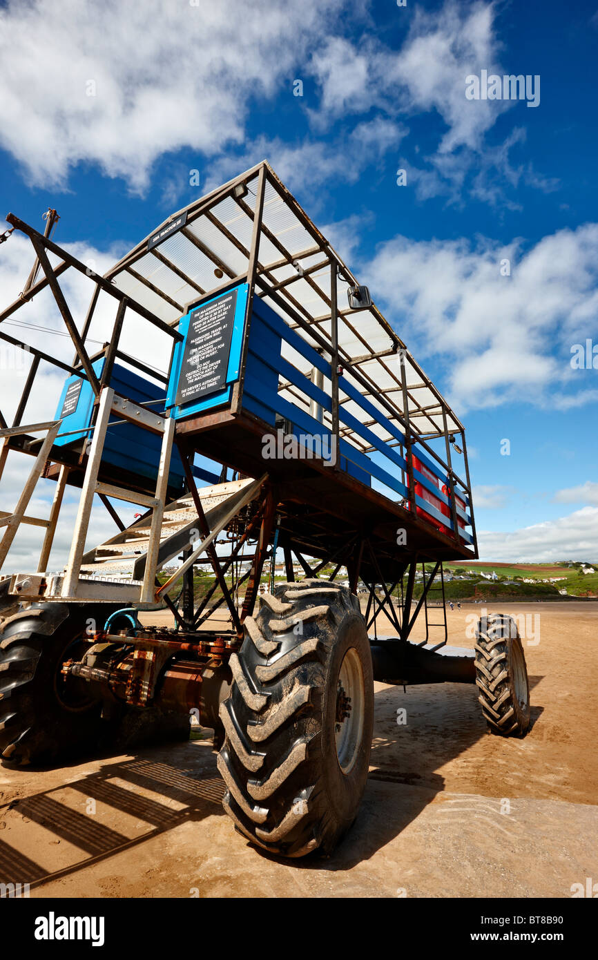 Sea tractor for transporting people between Burgh Island and Bigbury on ...