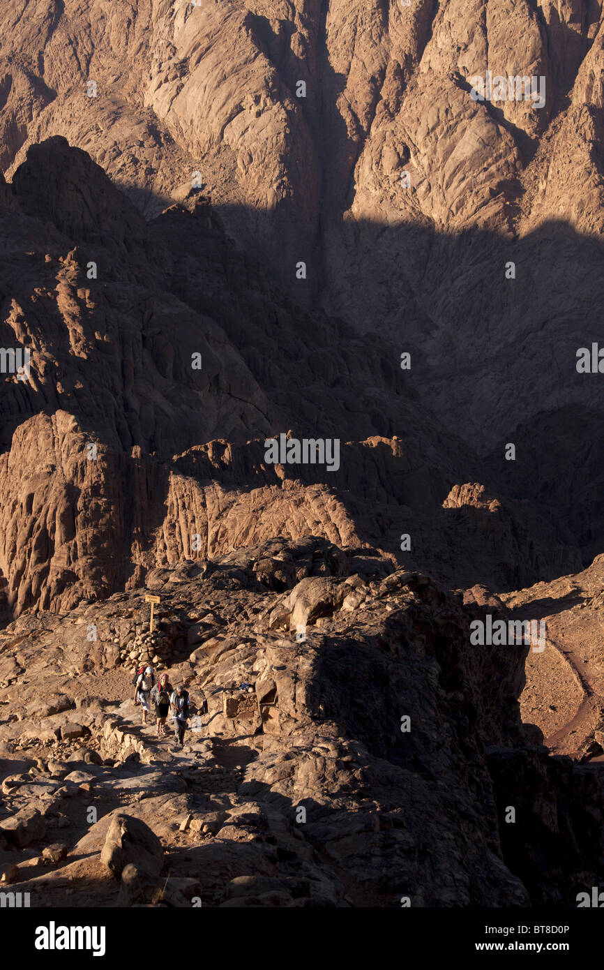 Djebel Musa or Mount Sinai near Saint Katherine or El Miga village ...