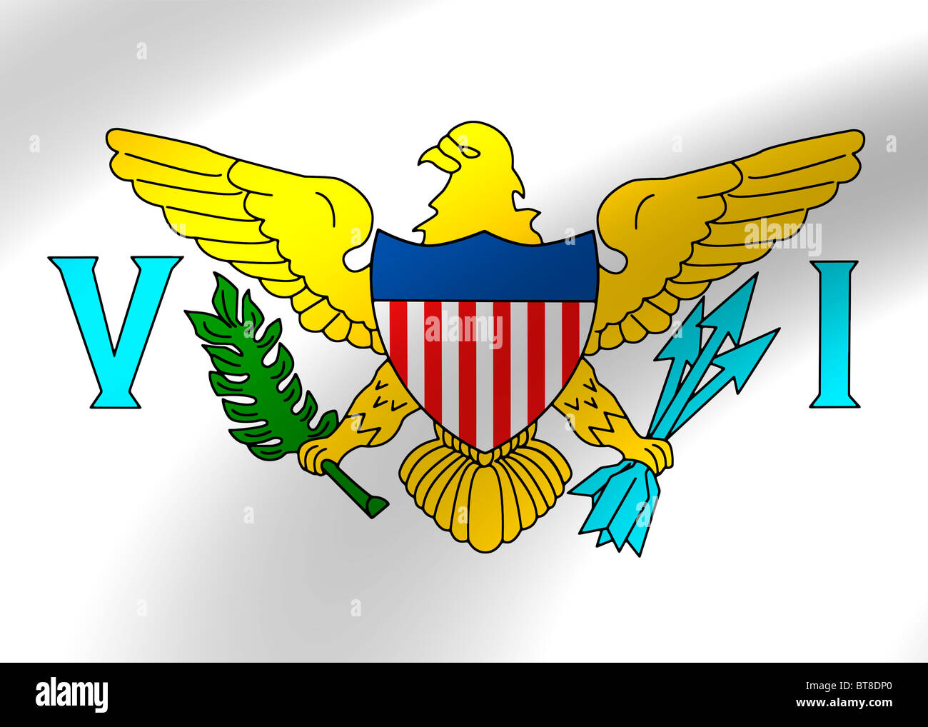 Virgin Islands flag Stock Photo - Alamy