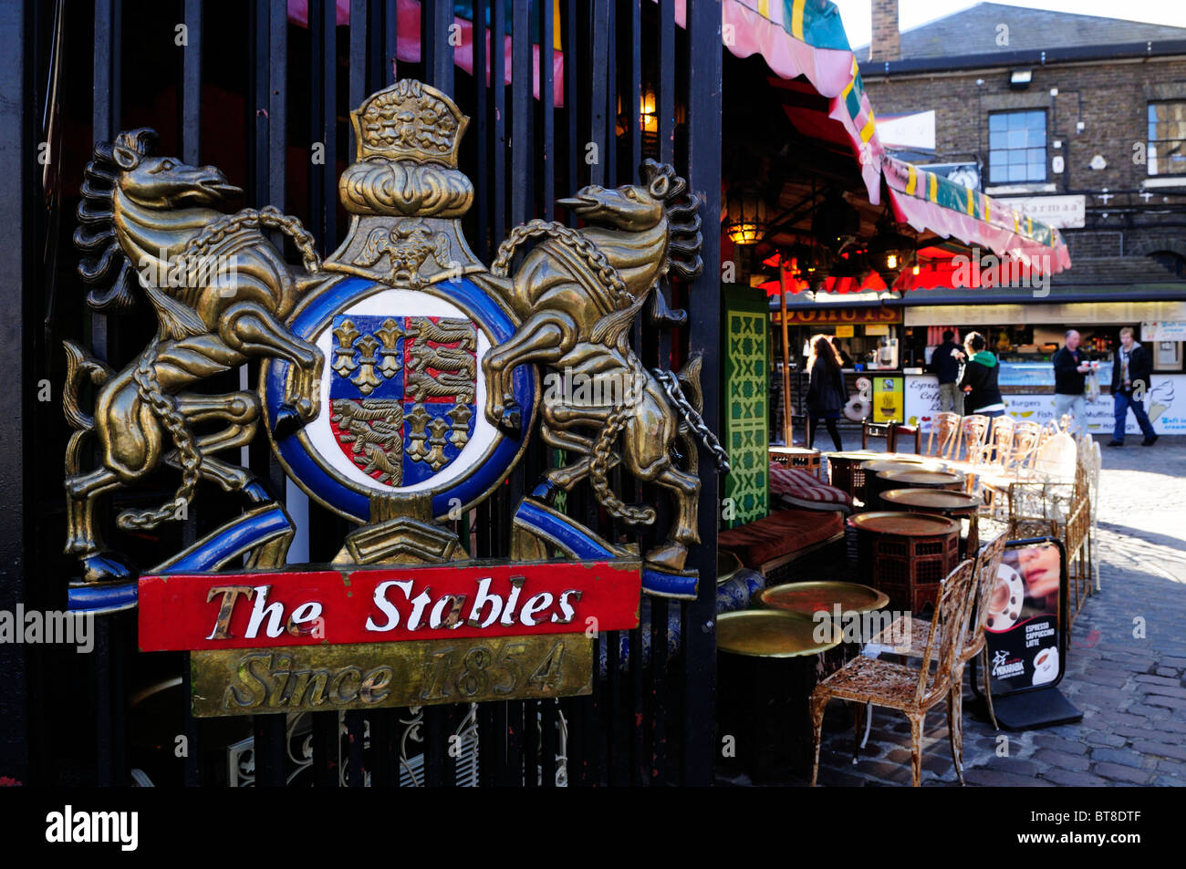 Entrance to The Stables market, Camden Town, London, England, UK Stock ...
