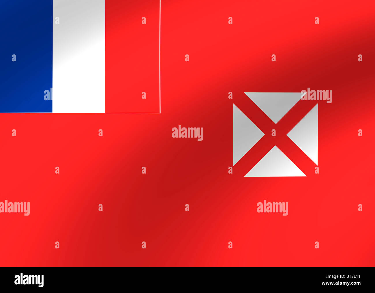Wallis & Futuna flag Stock Photo - Alamy