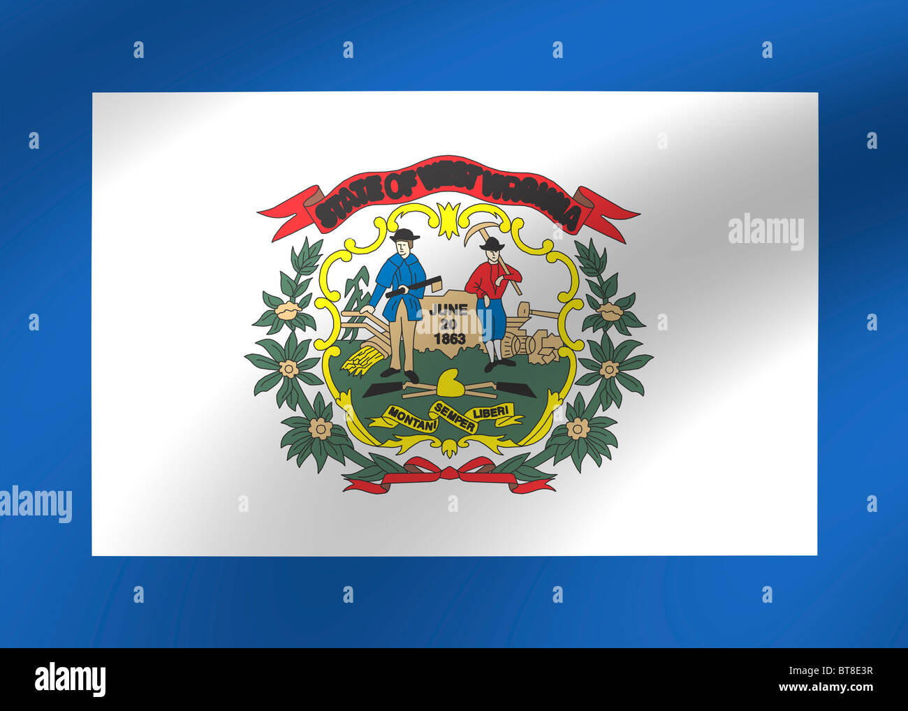 West Virginia flag Stock Photo - Alamy