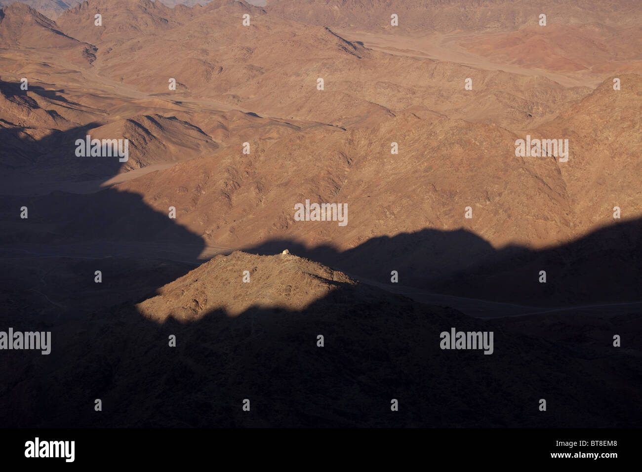 Djebel Musa or Mount Sinai near Saint Katherine or El Miga village ...