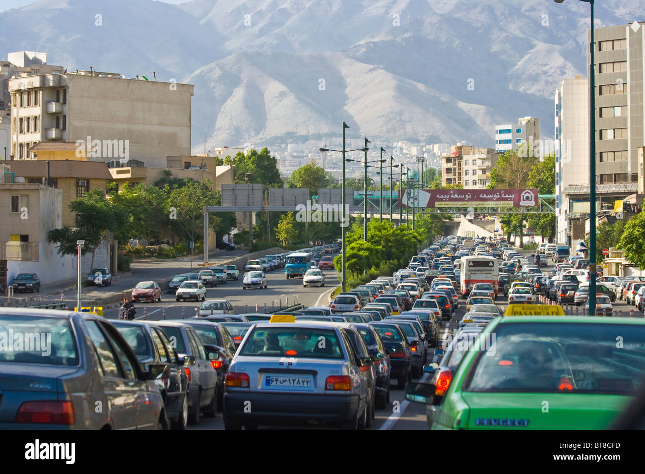 Traffic in Tehran Iran Stock Photo - Alamy