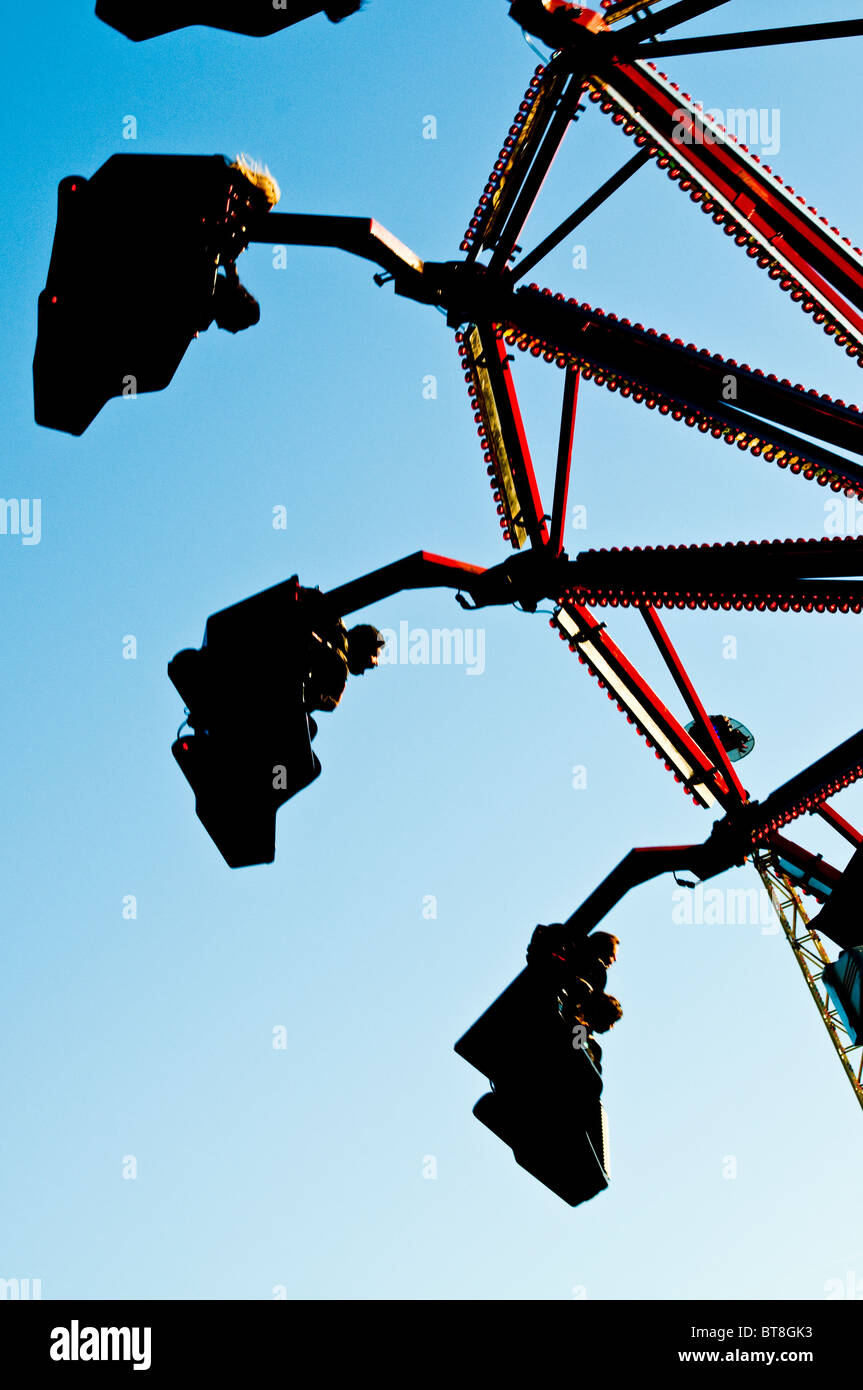 Fairground ride spin excitement hi-res stock photography and images - Alamy