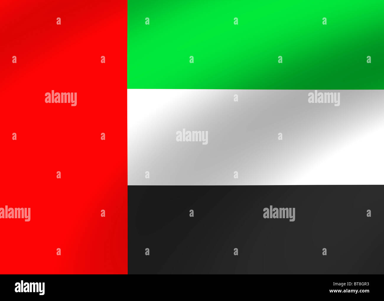United Arab Emirates flag Stock Photo - Alamy