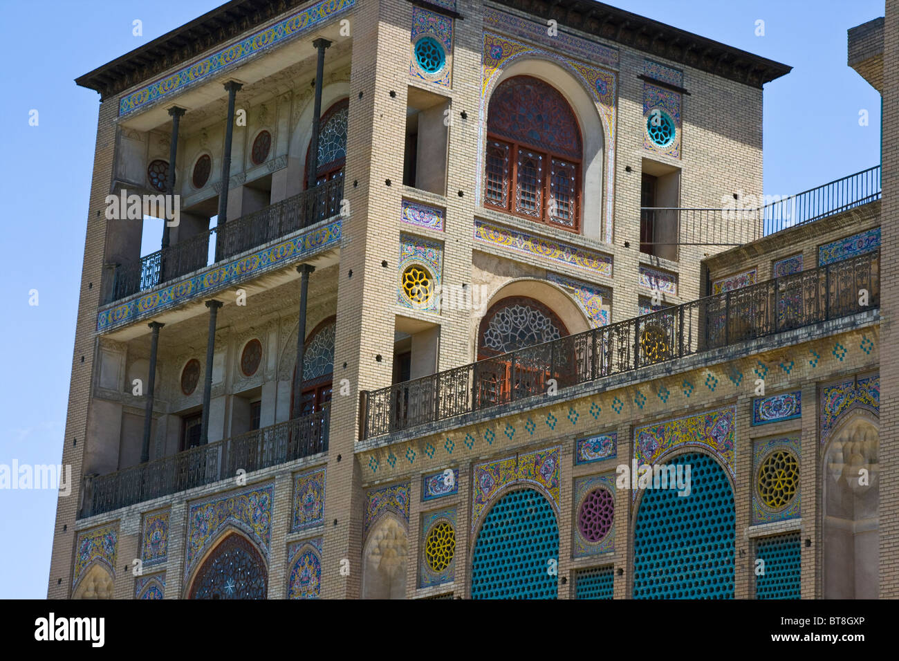 Kushk of Shams ol-Emareh inside Golestan Palace in Tehran Iran Stock ...