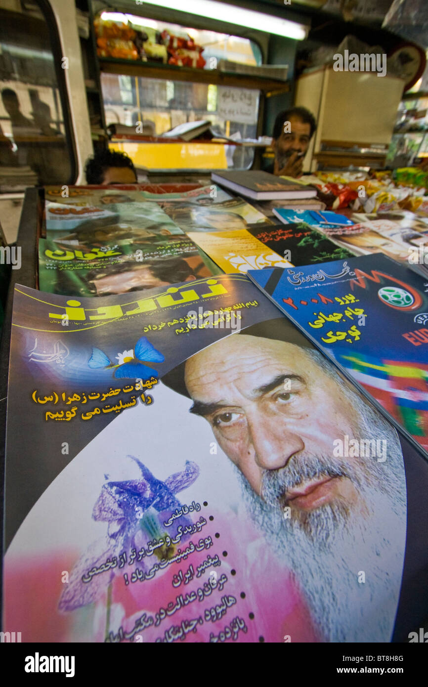 Newspaper and magazine vendor in Tehran, Iran Stock Photo - Alamy