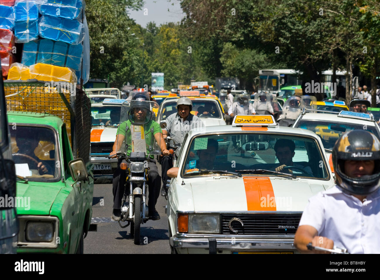 Traffic in Tehran, Iran Stock Photo - Alamy