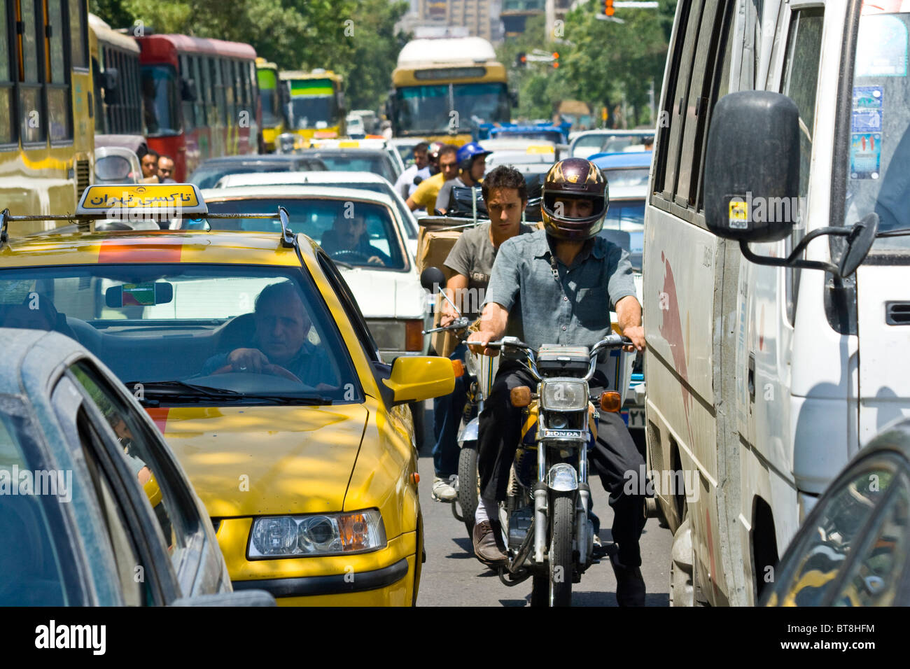 Traffic in Tehran, Iran Stock Photo - Alamy