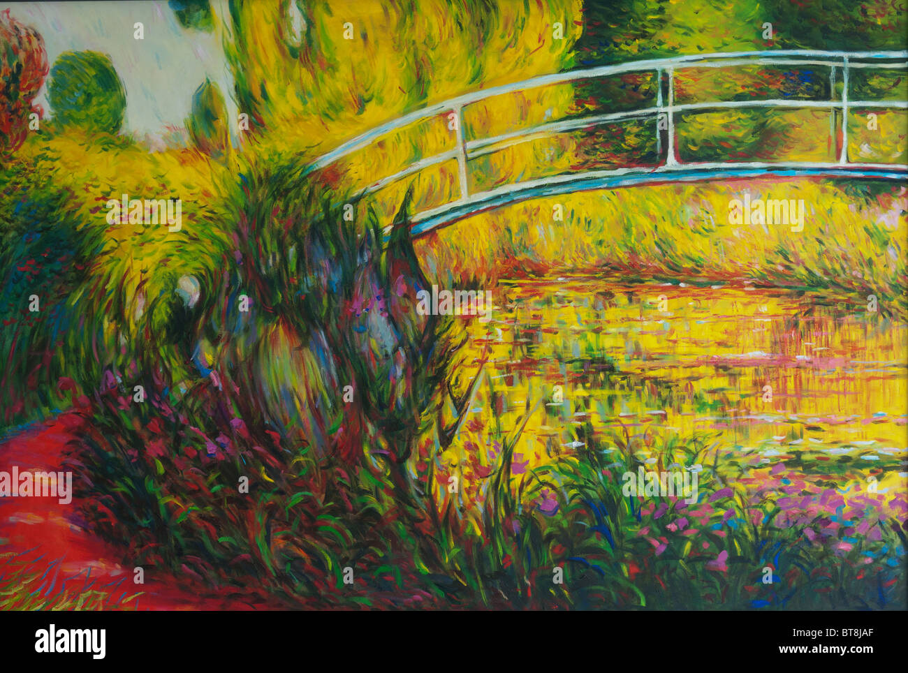 Claude monet japanese bridge painting hi-res stock photography and ...