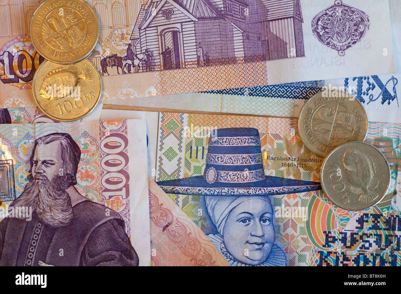 Icelandic currency hi-res stock photography and images - Alamy
