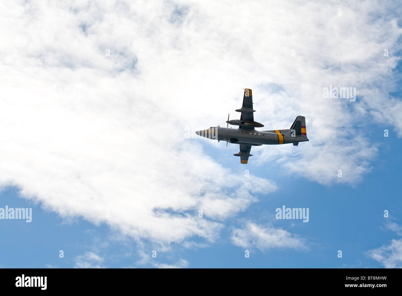 SAR Search and rescue aircraft taking off from La Palma. canary islands ...