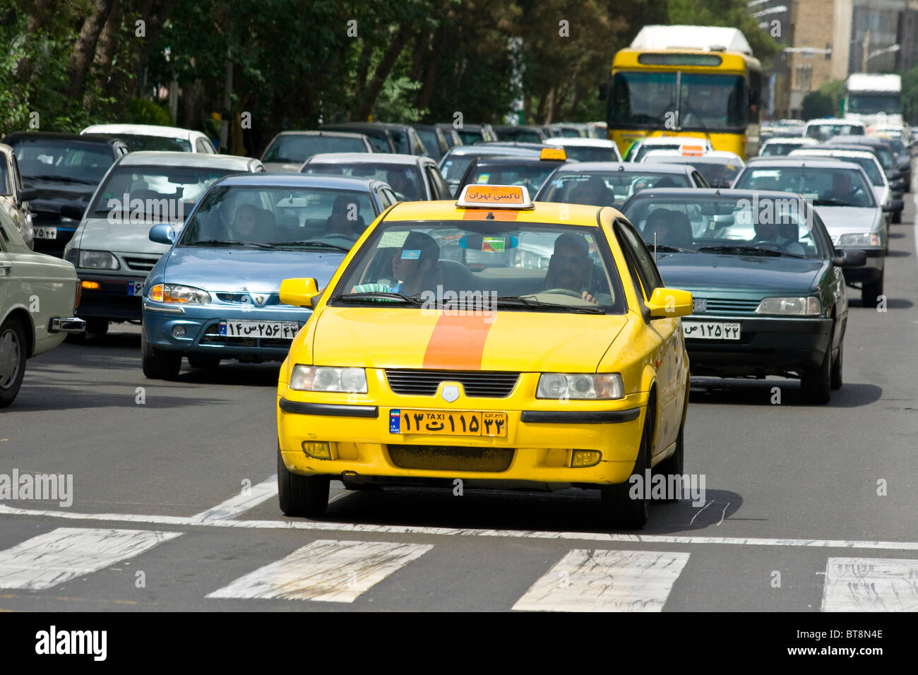 Traffic in Tehran, Iran Stock Photo - Alamy