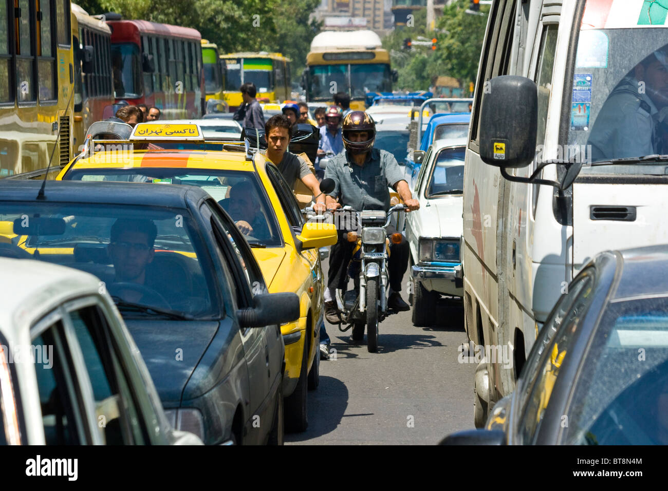 Traffic in Tehran, Iran Stock Photo - Alamy