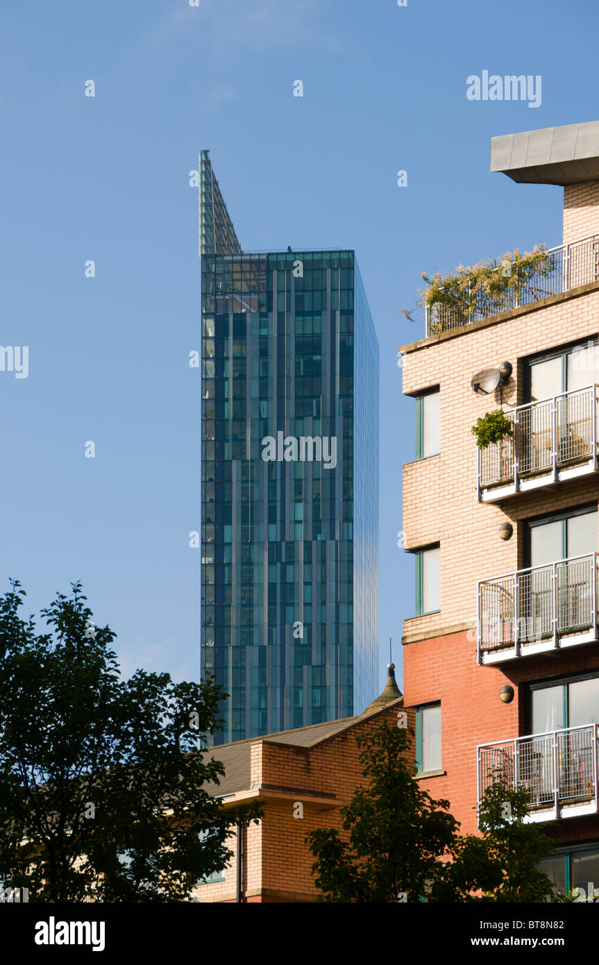 The Beetham Tower, also known as the Hilton Tower, Manchester, England ...