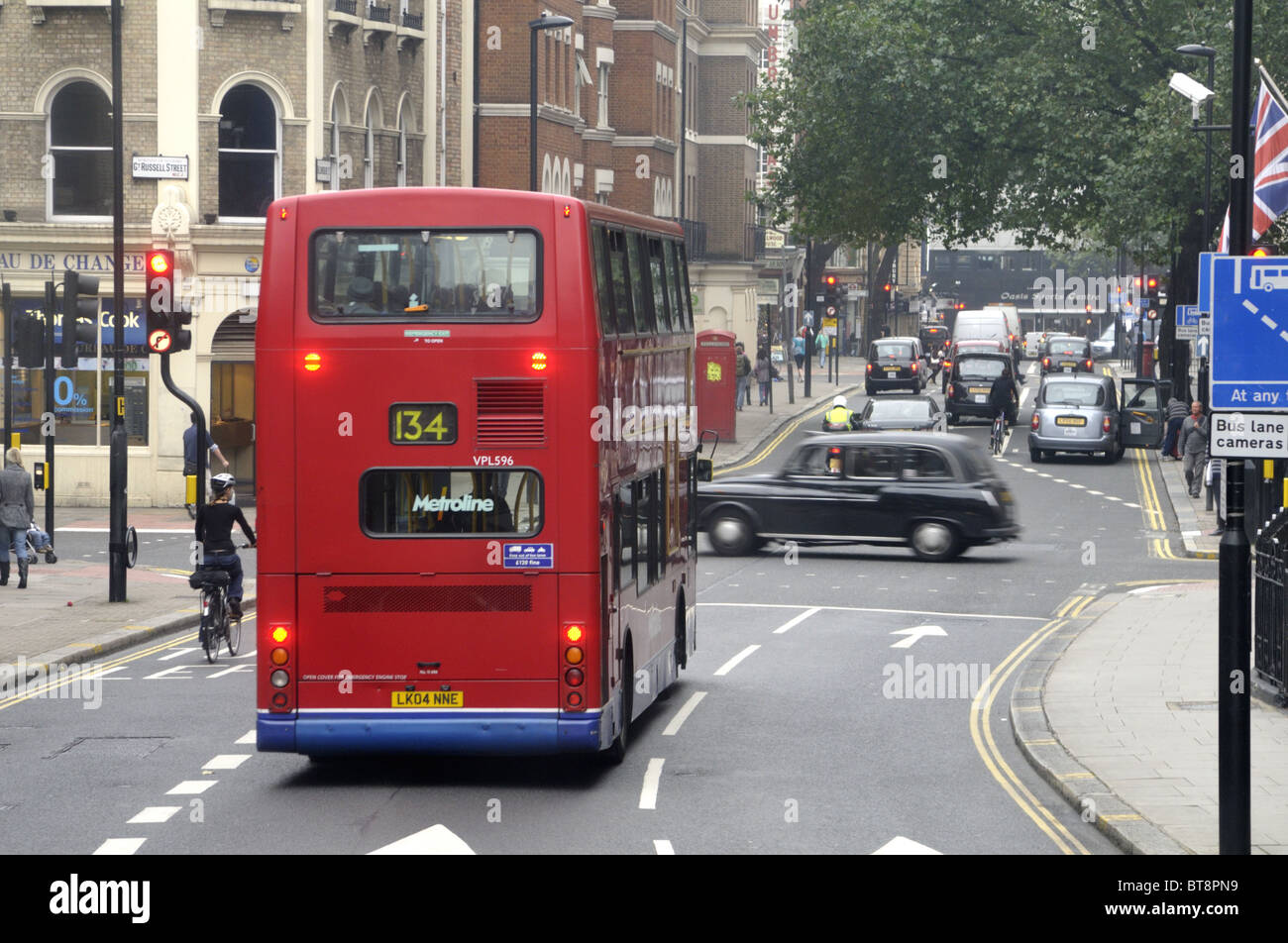 Rear view double decker bus hi-res stock photography and images - Alamy