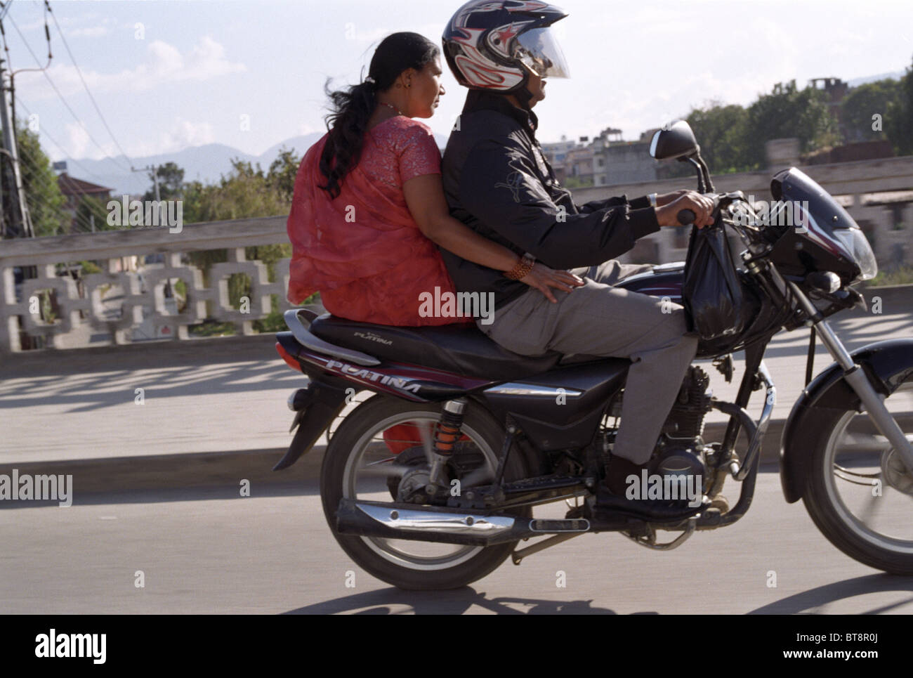 Female pillion hi-res stock photography and images - Alamy
