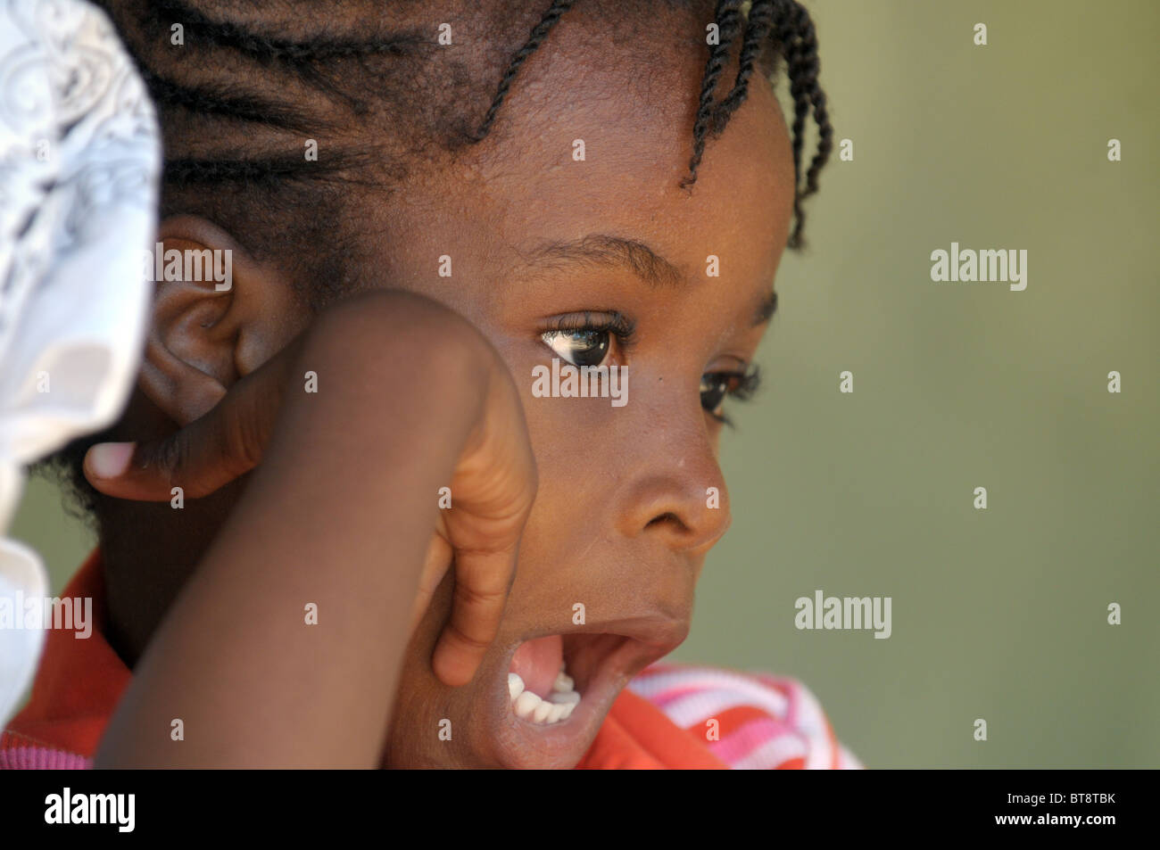 Young Haitian girl Stock Photo - Alamy