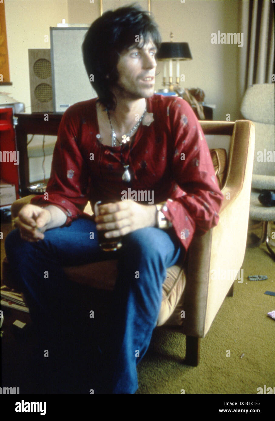 ROLLING STONES Keith Richards about 1980. Photo Gisbert Hannekroot ...