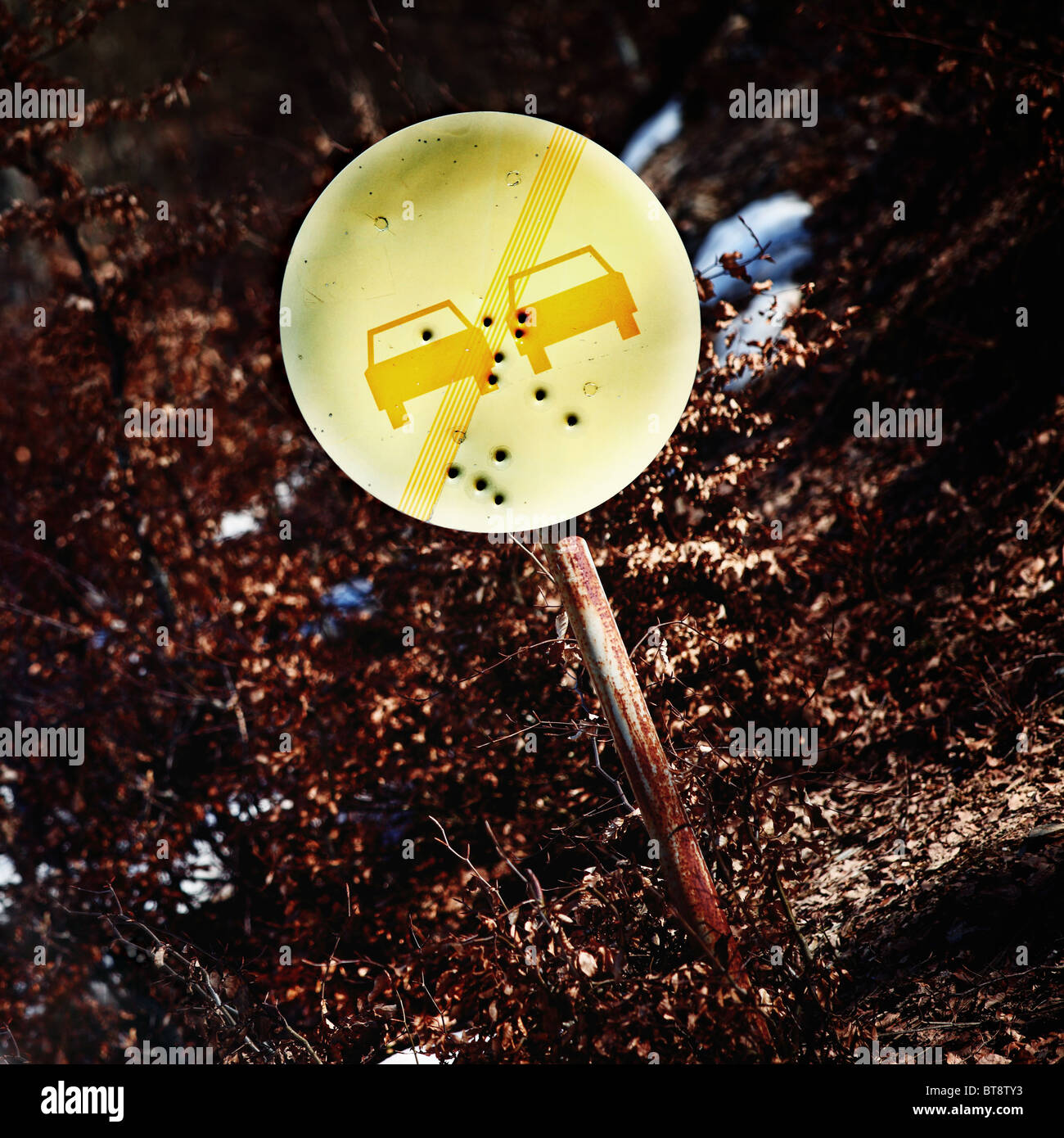 Road sign bullets hi-res stock photography and images - Alamy