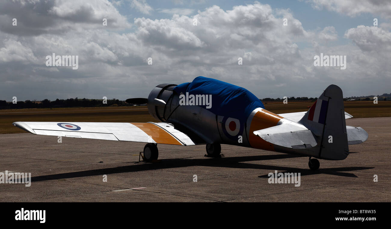 A classic Harvard training aeroplane at the Imperial War Museum at ...