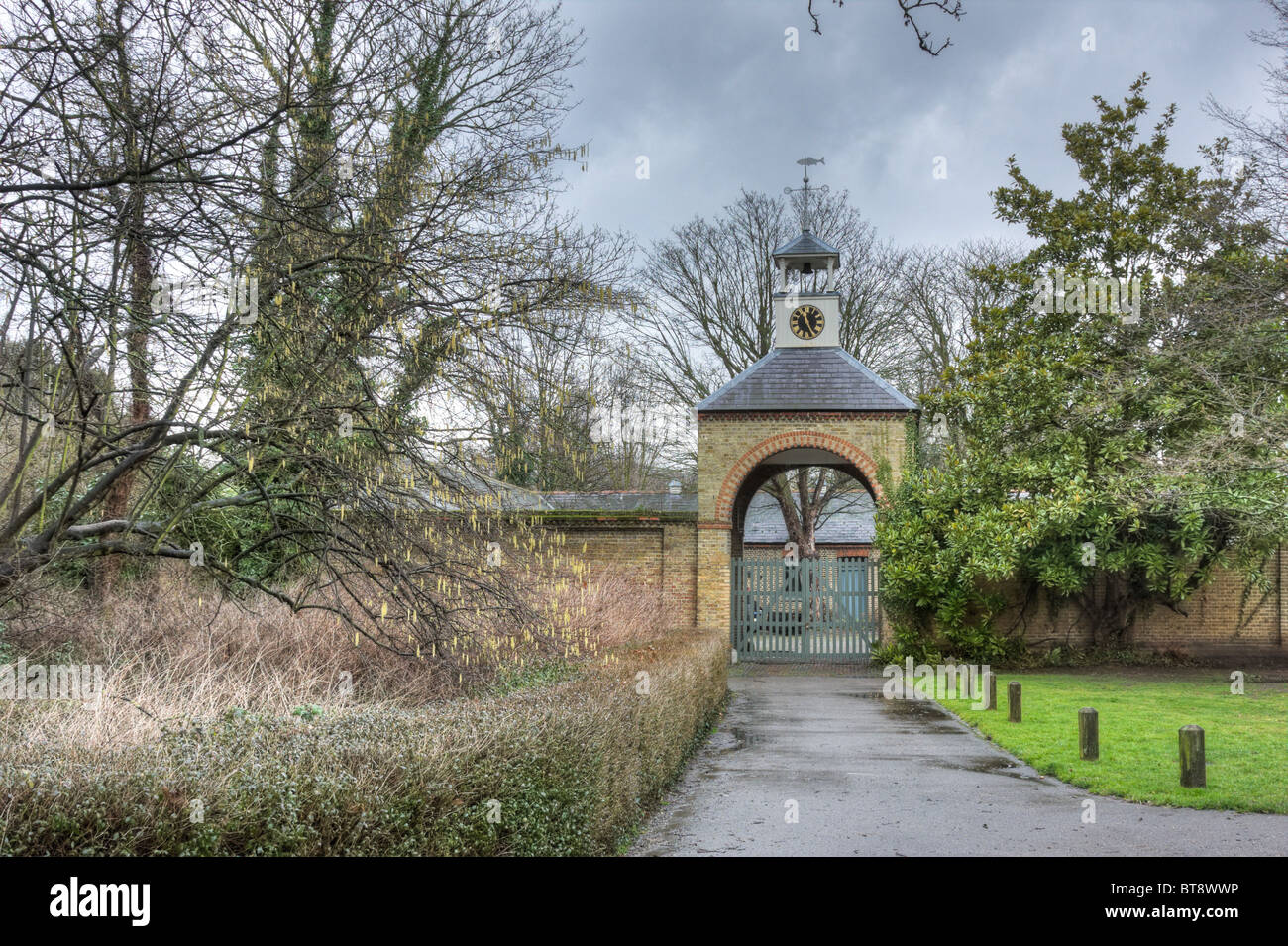 Surrey parkland in Merton, England on the outskirts of London Stock ...