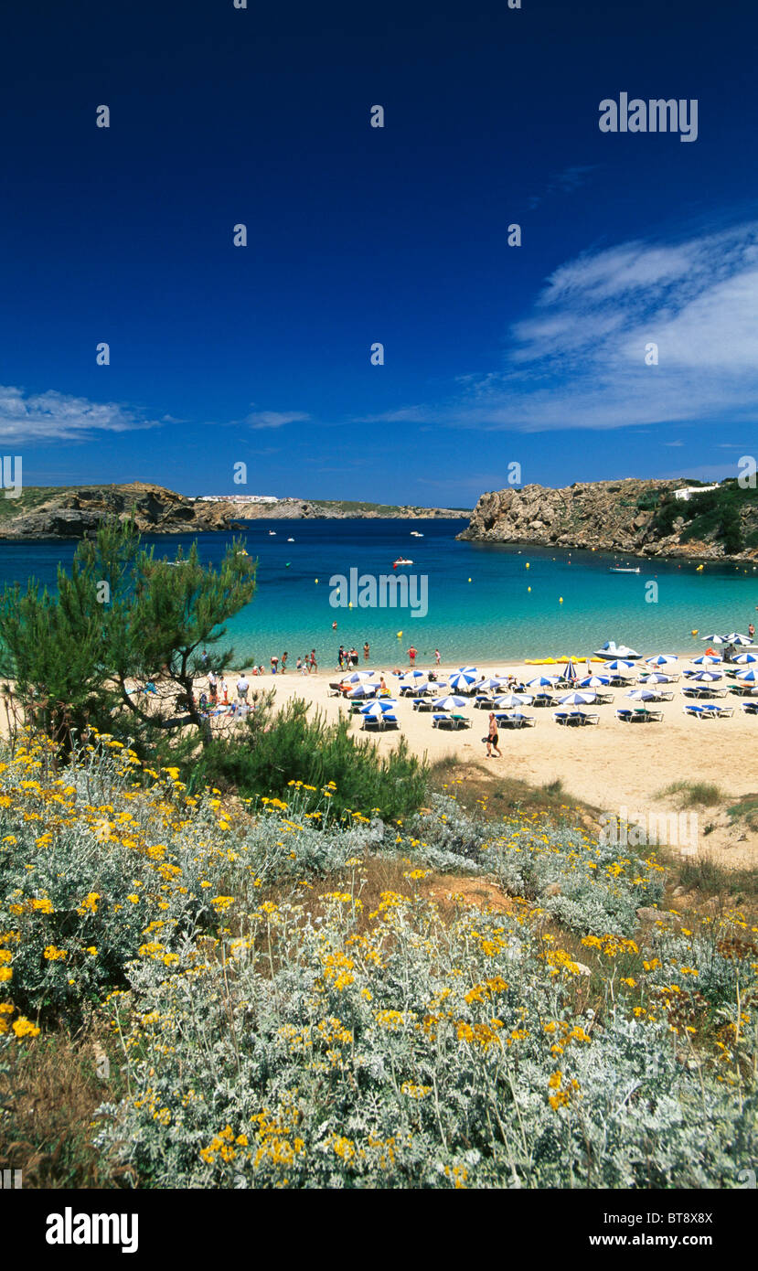 Beach near Arenal d'en Castell, Minorca, Balearic Islands, Spain Stock ...