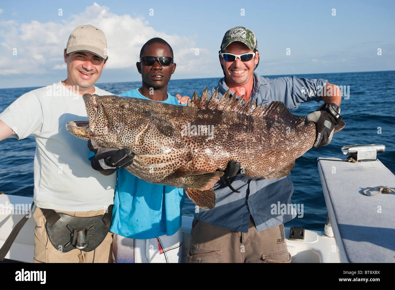 Deep-sea Fishing Fisherman Fish Vamizi Africa Stock Photo - Alamy