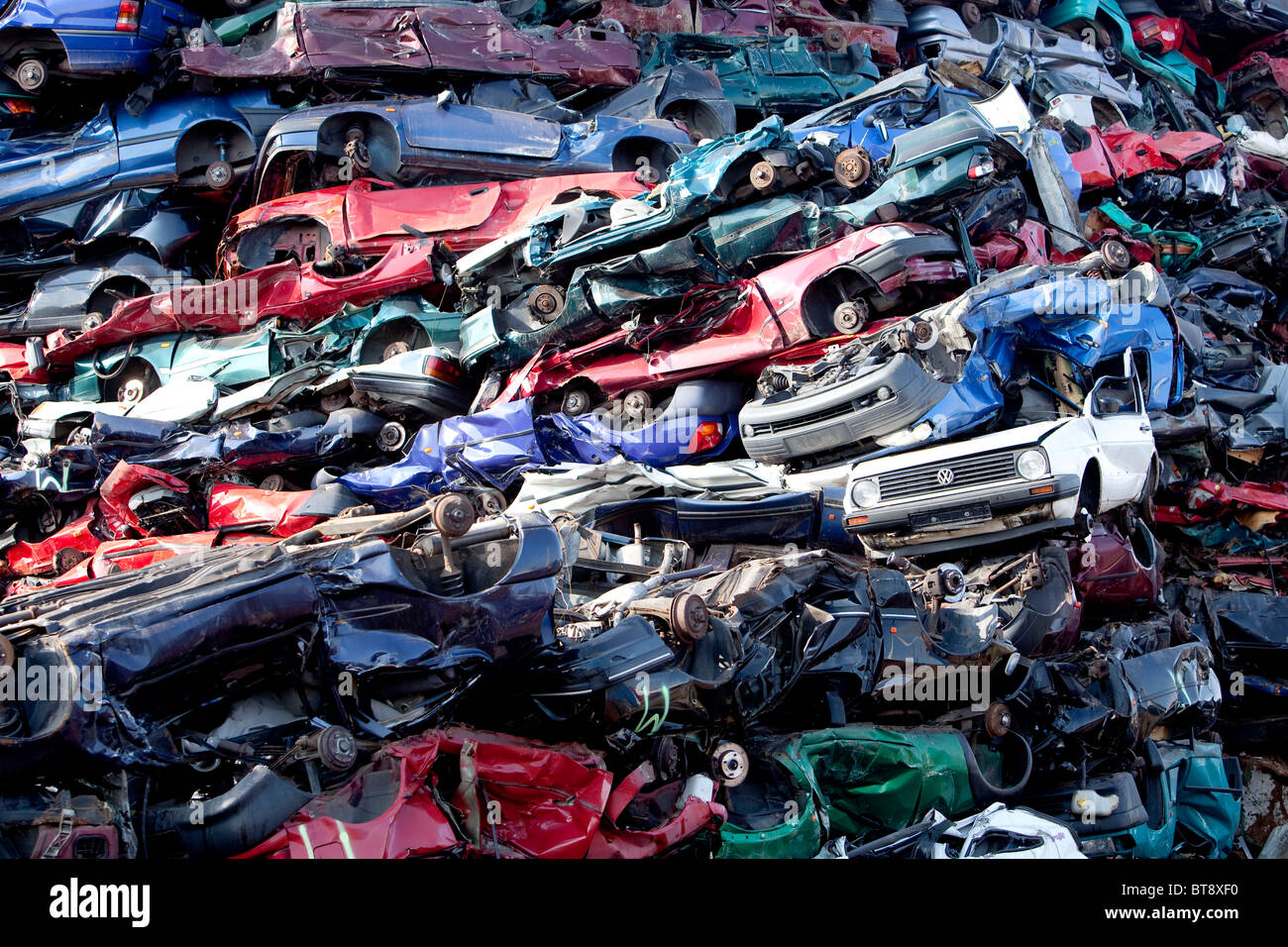 Car junkyard scrap yard germany hi-res stock photography and images - Alamy