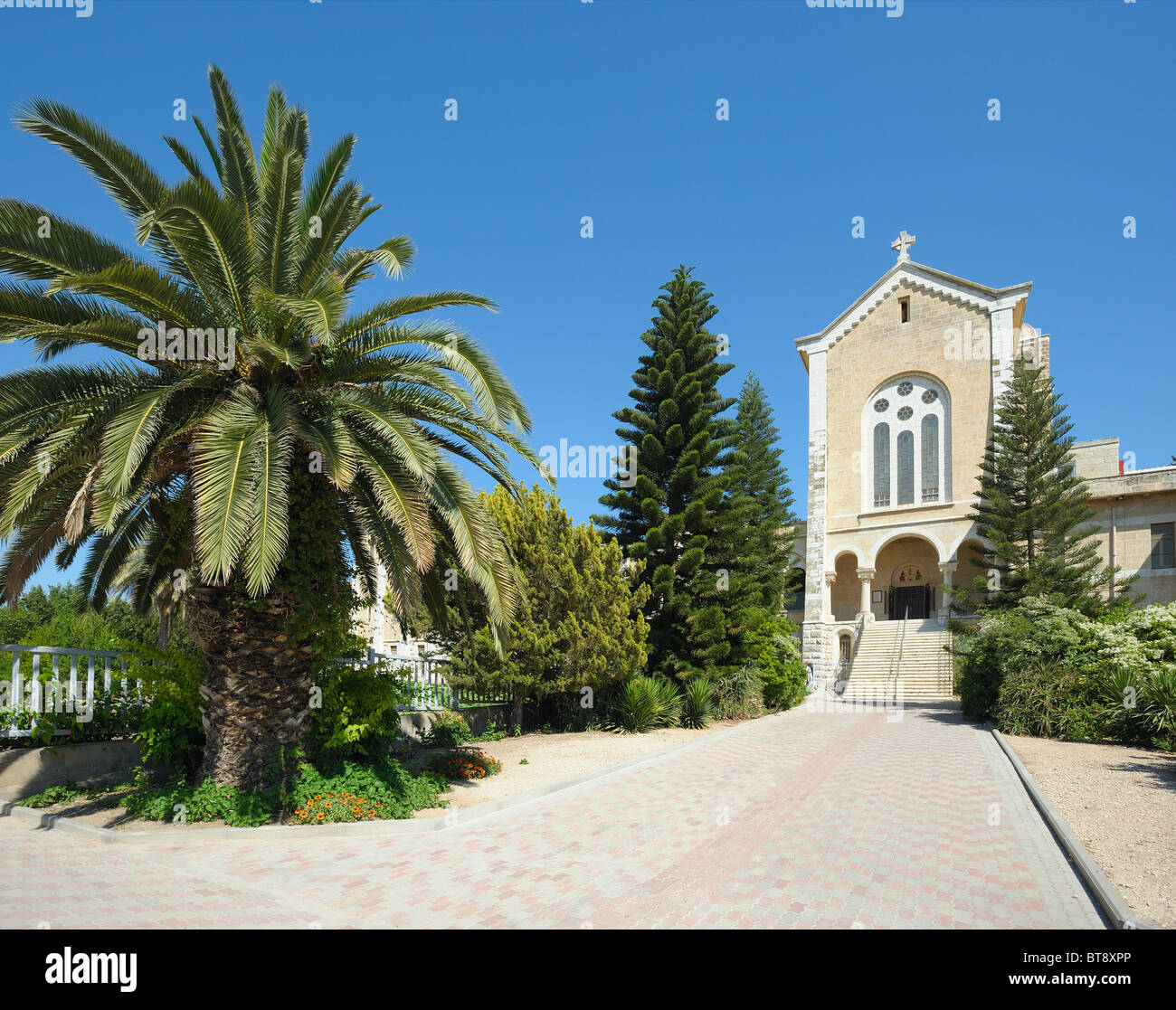 Church in the monastery Latrun Stock Photo - Alamy