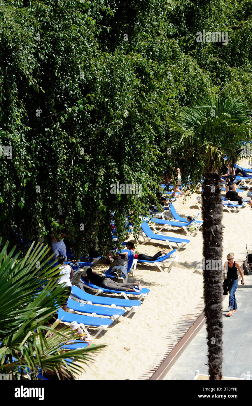 Paris Plage,Seine river,France,Paris beach Stock Photo - Alamy
