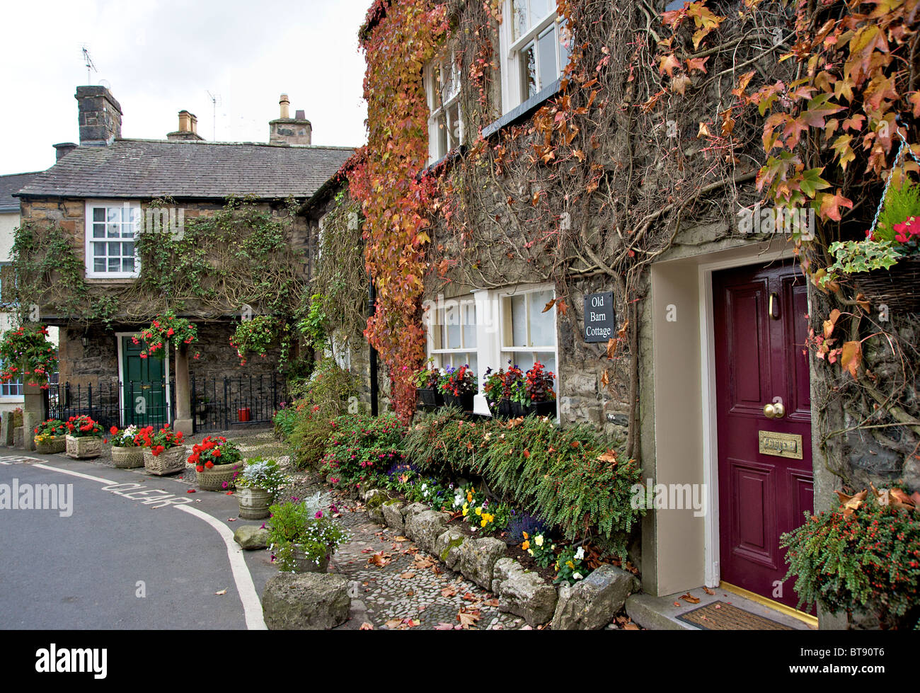 The Old Village of Cartmel in the lake district in England Stock Photo ...
