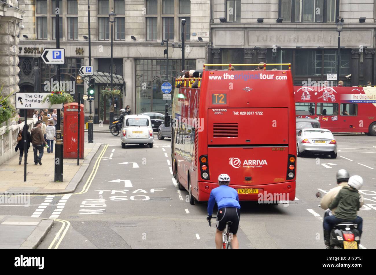 Rear view double decker bus hi-res stock photography and images - Alamy